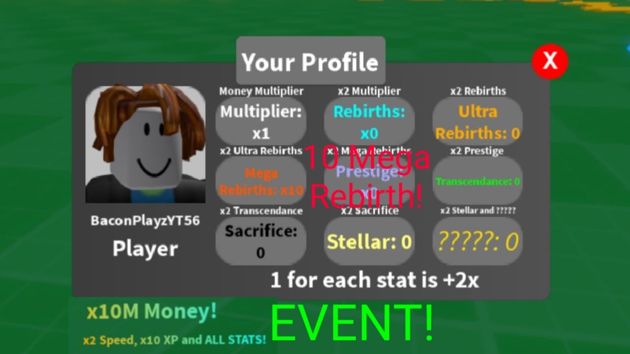 Roblox Button Simulator Remastered- getting 10 mega rebirth - YouTube