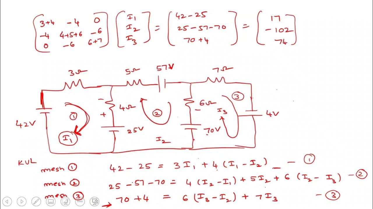 Basic Electrical Circuits, Circuit Theory, Network Analysis: mesh analysis loop current method ...