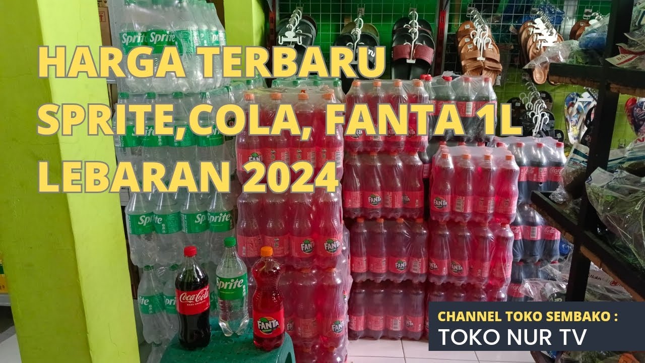 HARGA SPRITE COLA FANTA 1 LITER TERBARU LEBARAN 2024 - YouTube