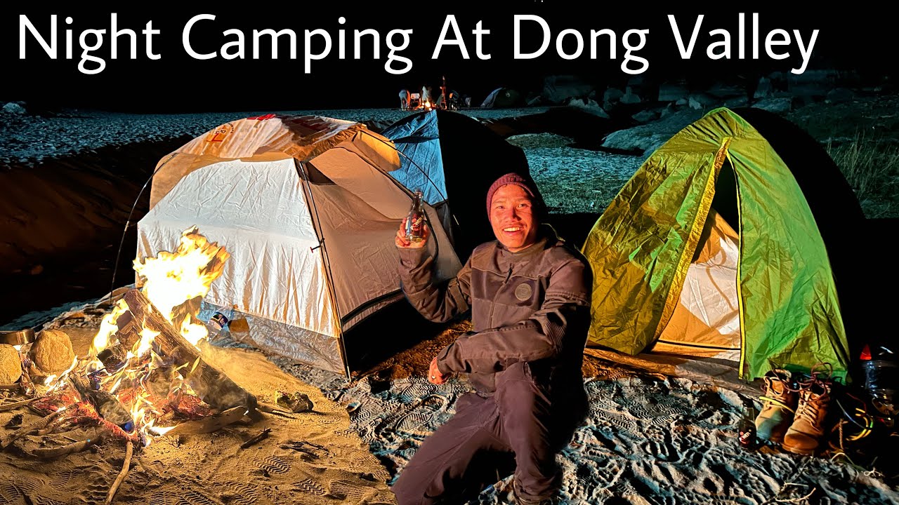 Night Camping At Dong Valley || First Sunrise of India 🇮🇳 || Ride To ...