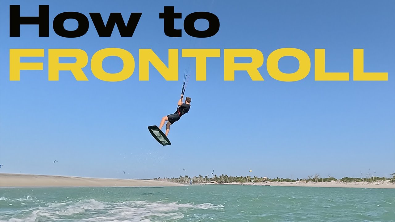 Learn how to do a FRONTROLL (fast) // Kitesurfing Tutorial - YouTube