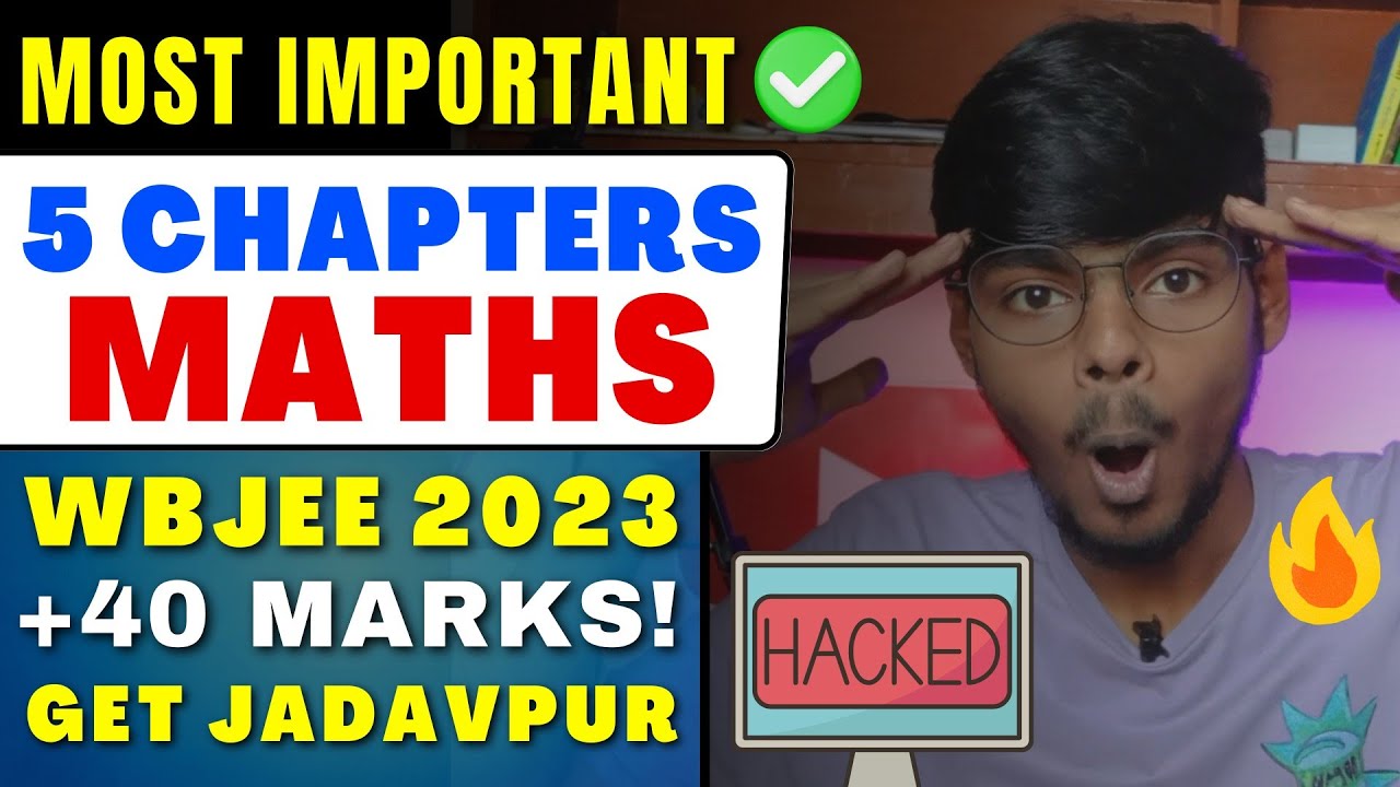 WBJEE Mathematics Must Do Chapters for Jadavpur University 🤫🔥| WBJEE ...