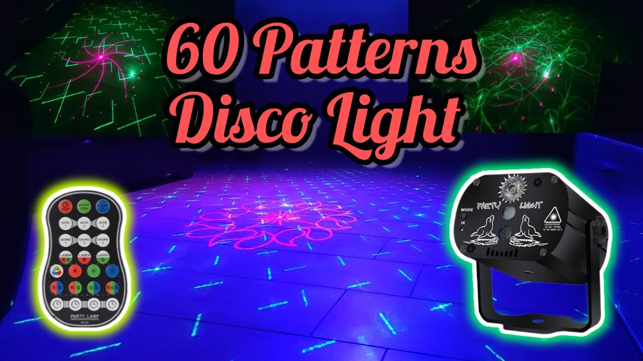 60 Patterns Laser RGB LED Disco Light 2023 - YouTube