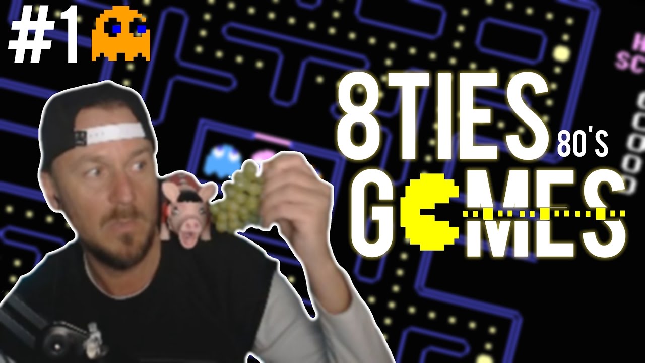 80's Games: PacMan, DonkeyKong, Asteroids (8TiesGames #1) - YouTube