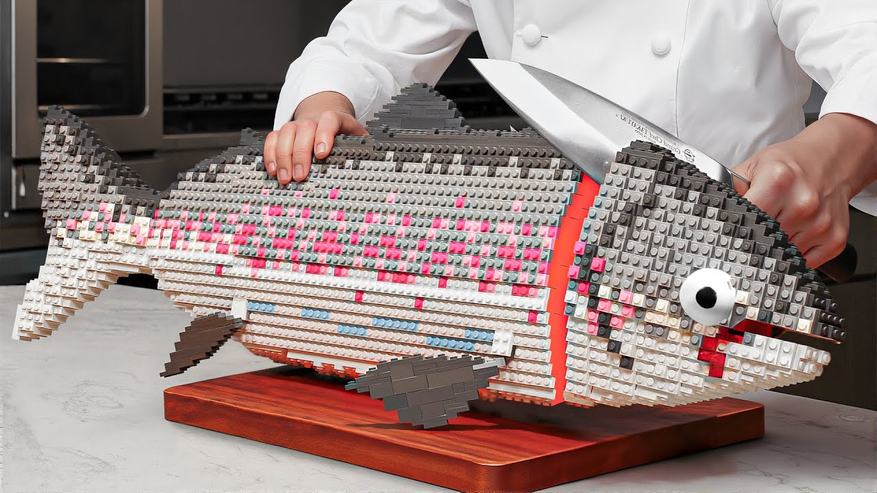 Ultimate LEGO Cooking Showdown Epic Food Creations Giant Salmon ...