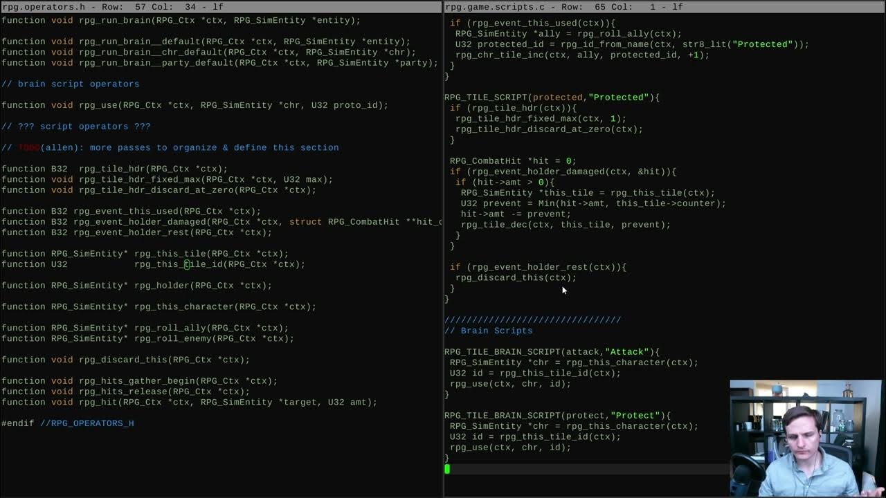 (03.11.2025) RPG Simulator - Brain Scripting and Modules (2/2) - YouTube