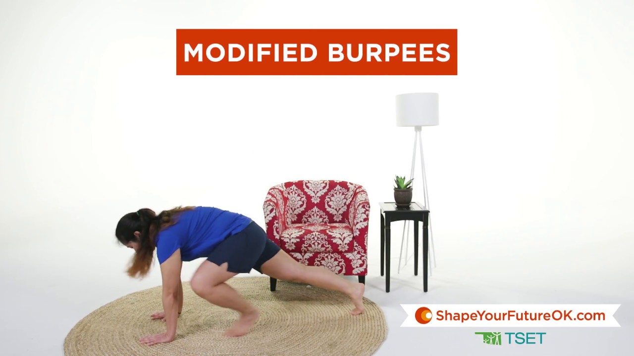 Shape Your Future: Easy Modified Burpee Workout - YouTube