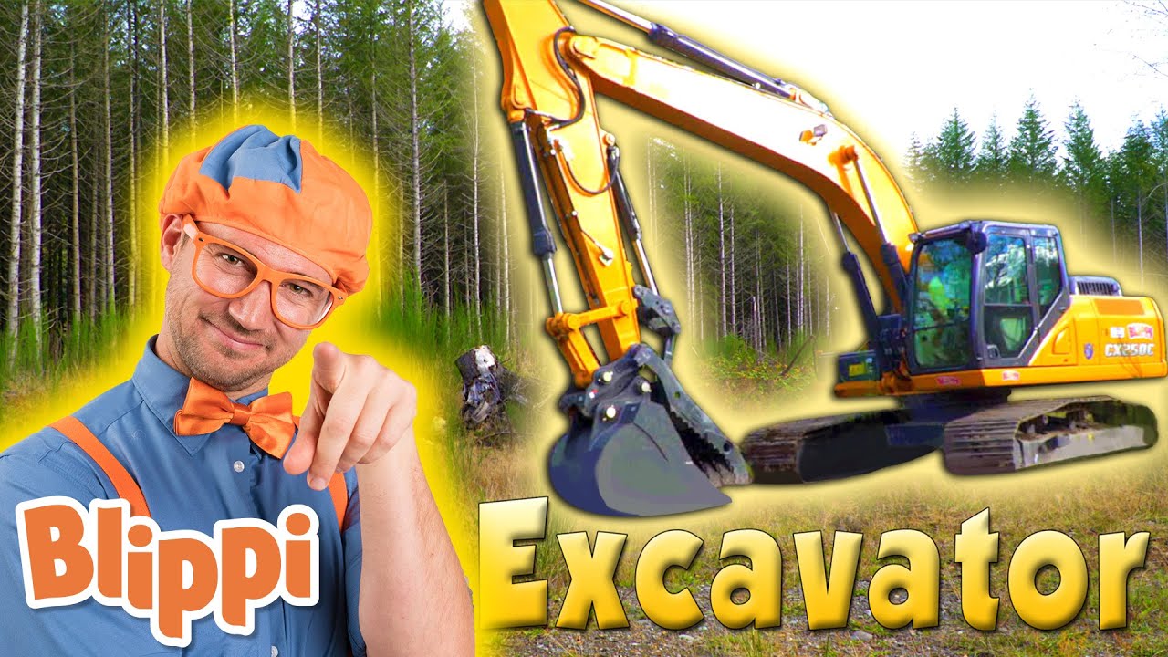 Blippi | Blippi Explore an Excavator | Educational Videos for Toddlers ...