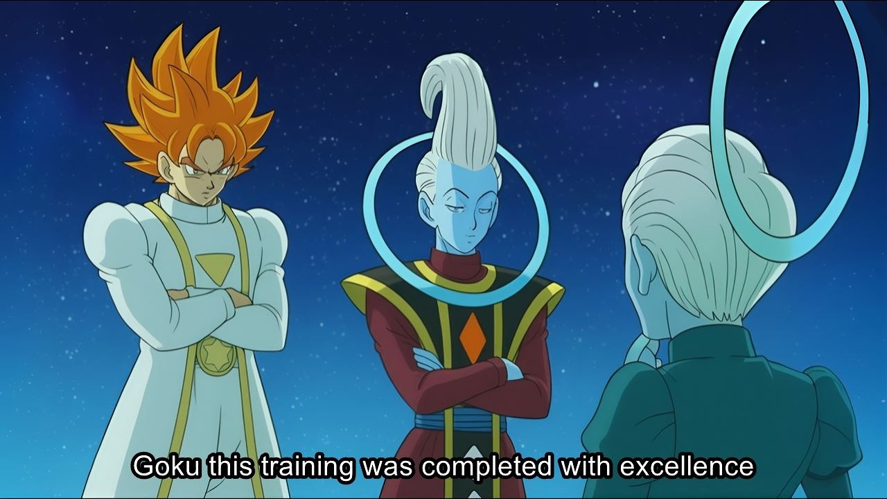 Goku receives powers from Whis and shows his new Orange form to the ...