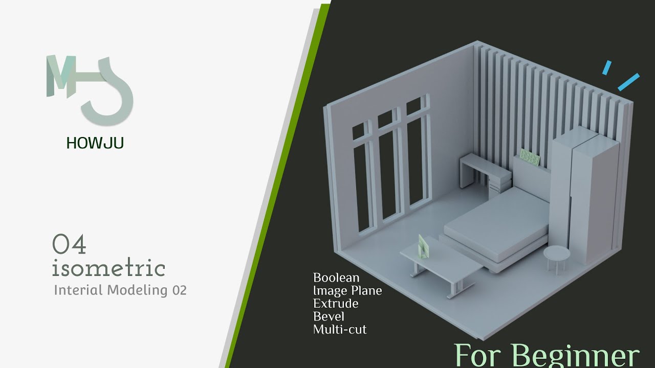 프로젝트, 아이소메트릭 | Isometric Project 04 Interial Modeling02_Autodesk Maya ...