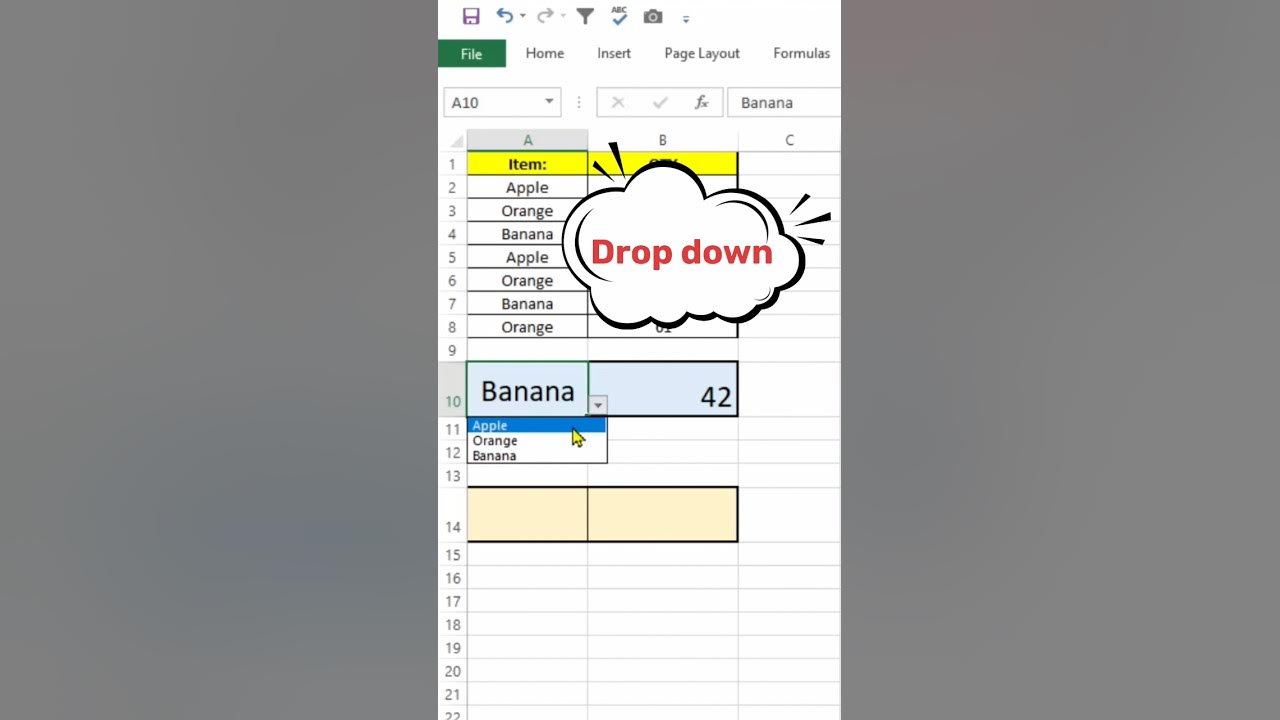 Excel Tutorial: Step-by-Step Guide to Adding Dropdown Menus#excel - YouTube
