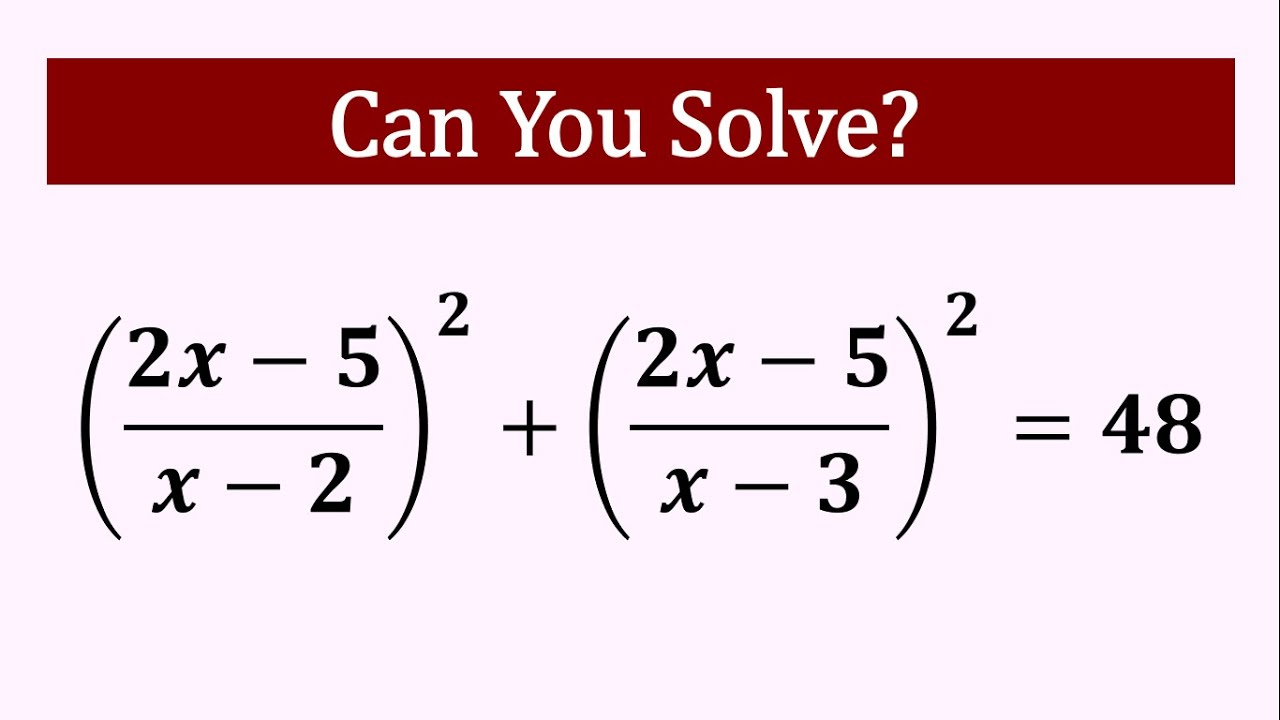 Math Olympiad Preparation- Can You Solve This Algebra Problem? - YouTube