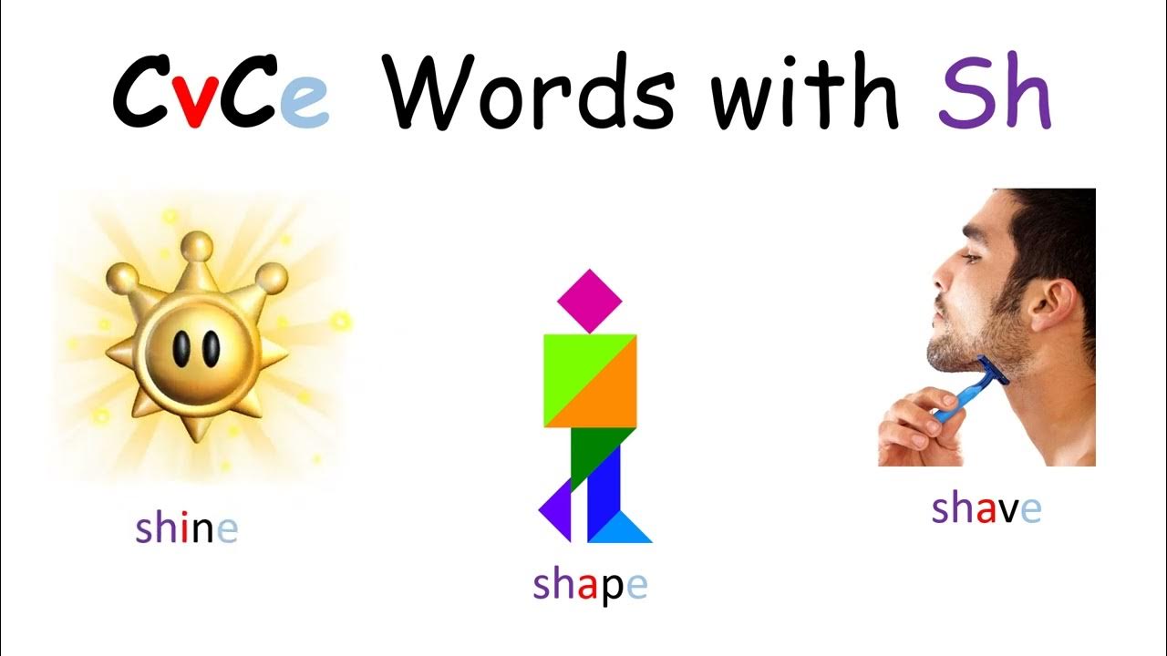 Sh words: Learn how to spell CVC, CVCe, and CVVC words that start with ...