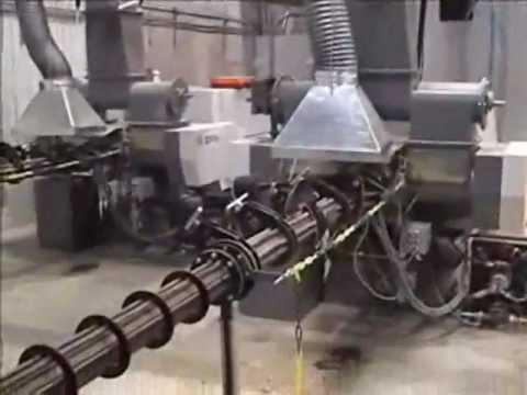 CF Nielsen BP6000 mechanikus brikettáló gép, brikettprés - YouTube