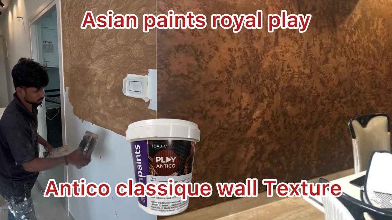 Royalplay anticco classic Asian paints texture |how to make antic o ...