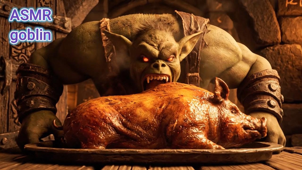 【ASMR】完食できたらゴブリンの館から解放 どれを選ぶ？🤔🍖/Finish it all Escape the Goblin’s Hall ...