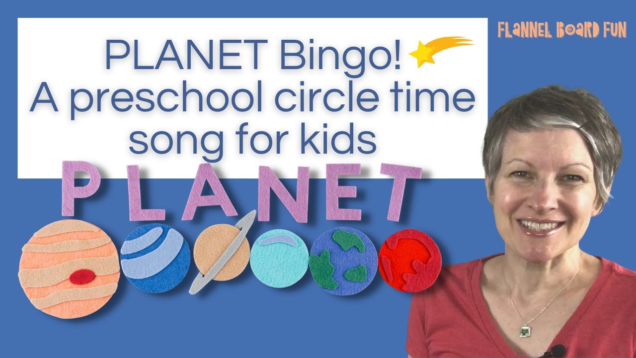 PLANET BINGO Space Song for Kids at Preschool Storytime or Circle Time ...