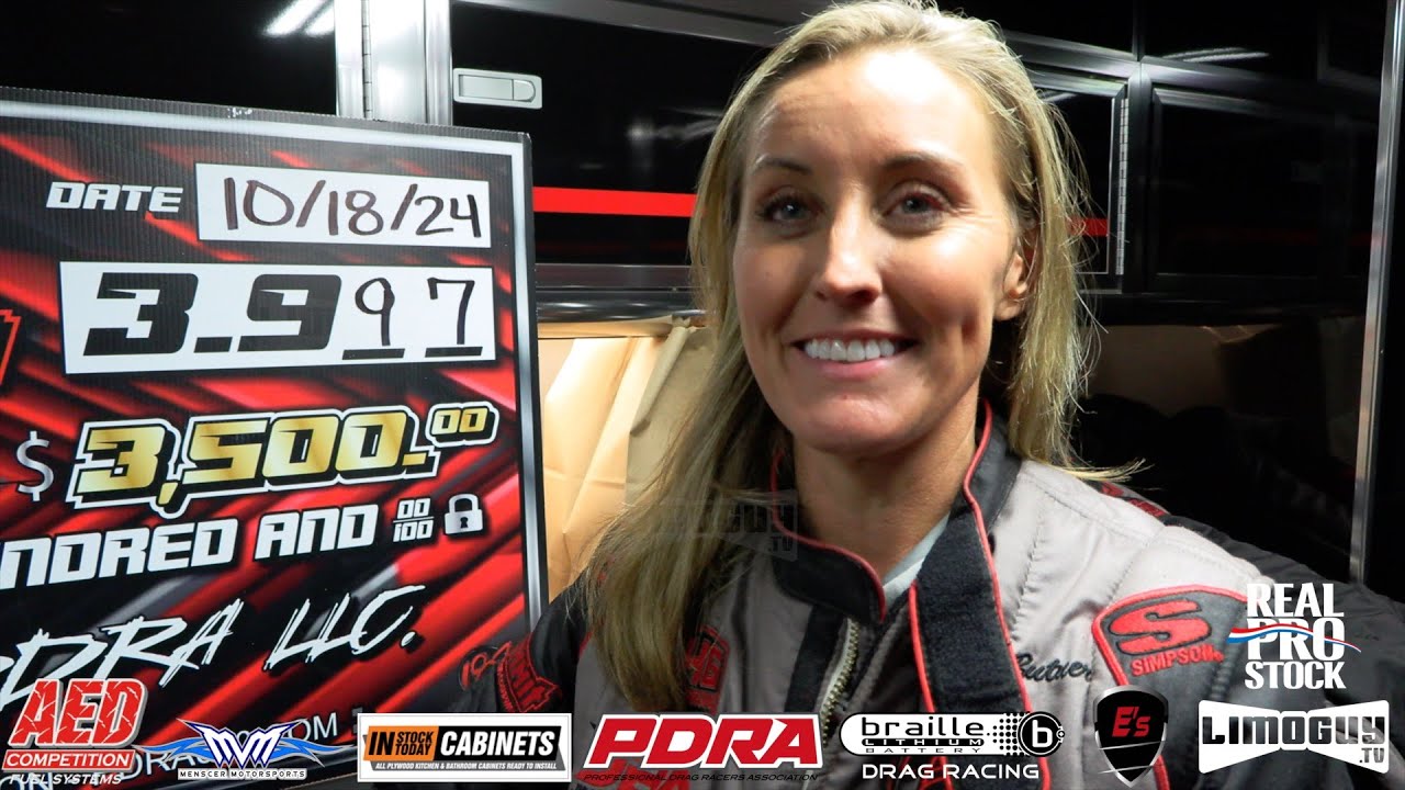 Real Pro Stock - Randi Lyn Butner Goes 3.997 - 2024 PDRA World Finals ...