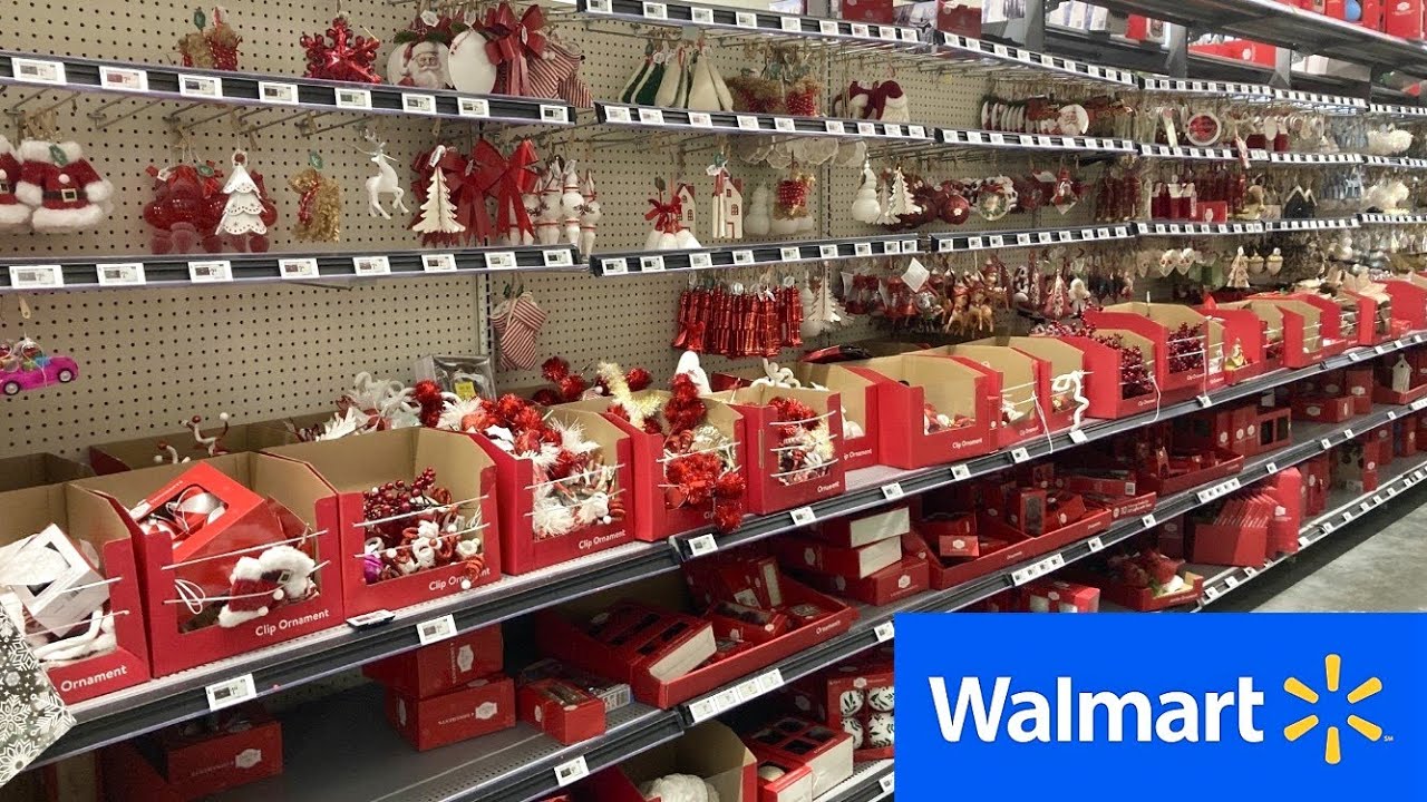 WALMART CHRISTMAS ORNAMENTS CHRISTMAS DECORATIONS DECOR SHOP WITH ME ...