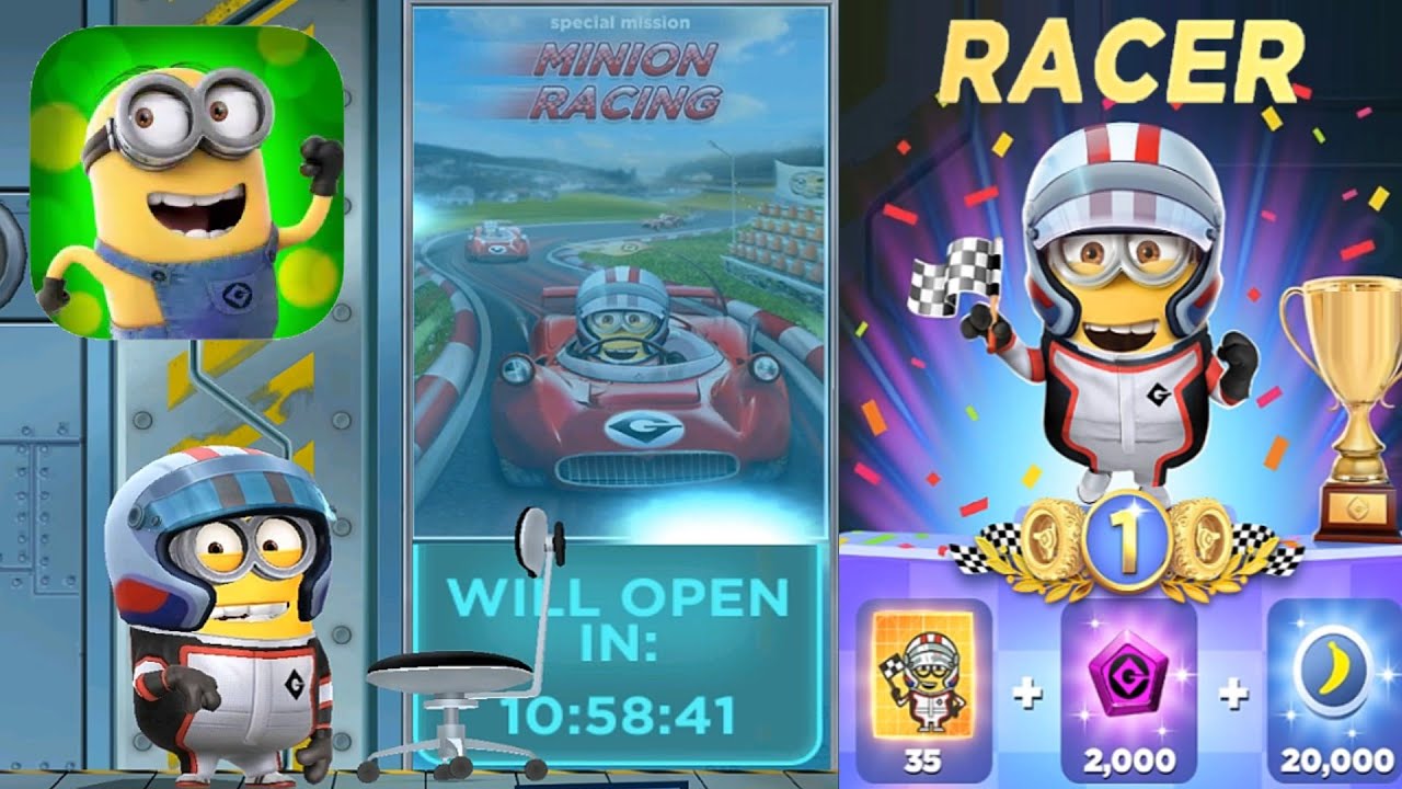 Minion Rush Special Mission Minion Racing SOON Racer minion gameplay ...