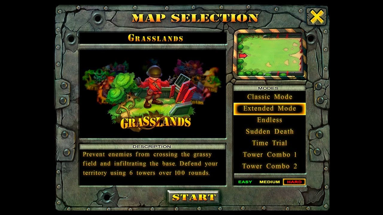 Fieldrunners Grasslands Extended Hard - YouTube