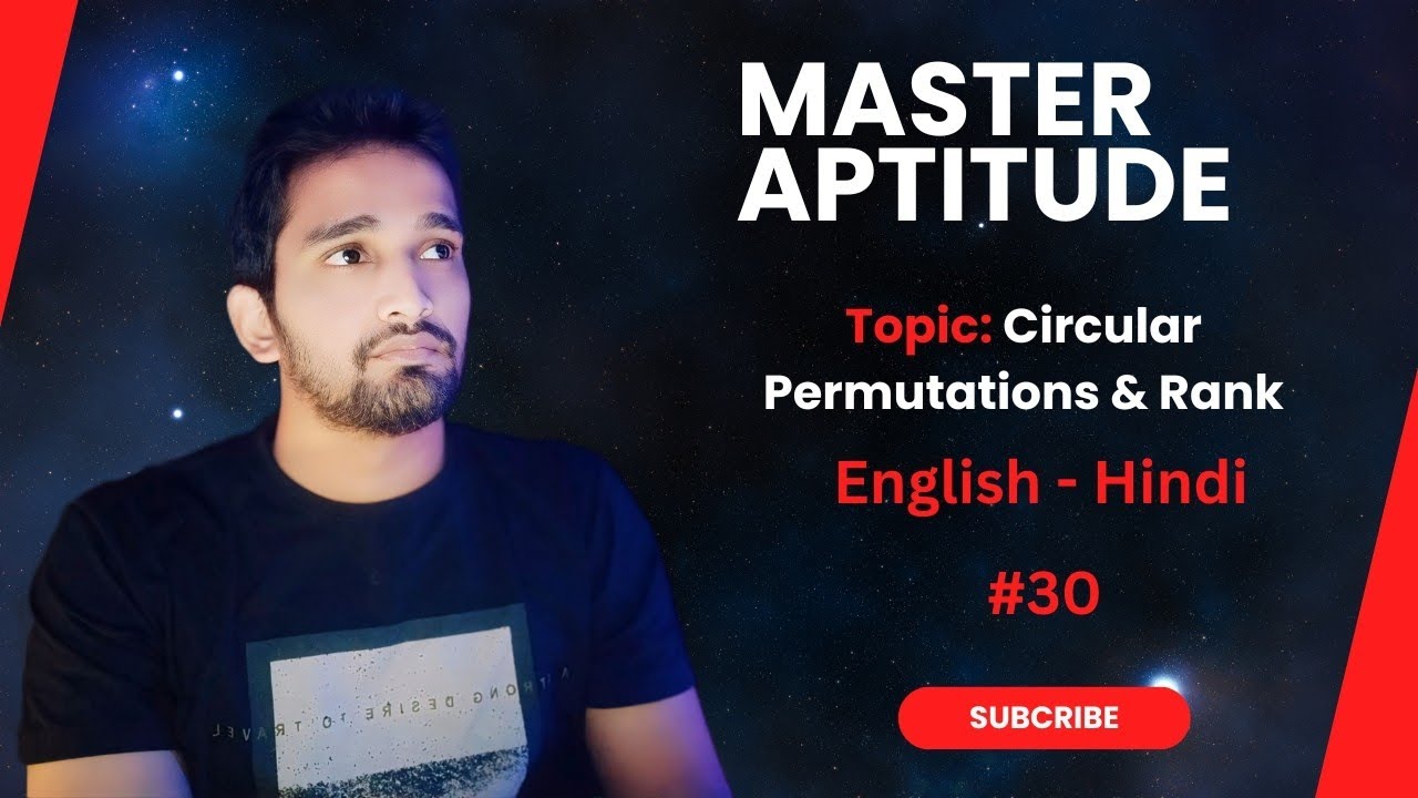 Circular Permutation & Rank | Master Aptitude | Quantitative Aptitude ...