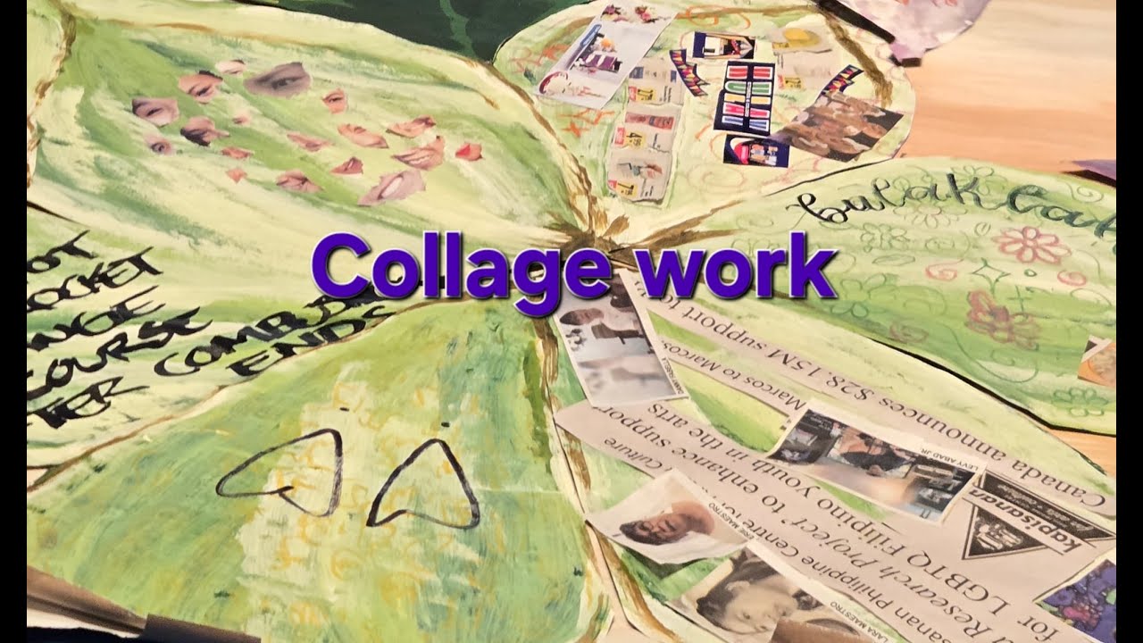 Filipino art | Collage work - YouTube