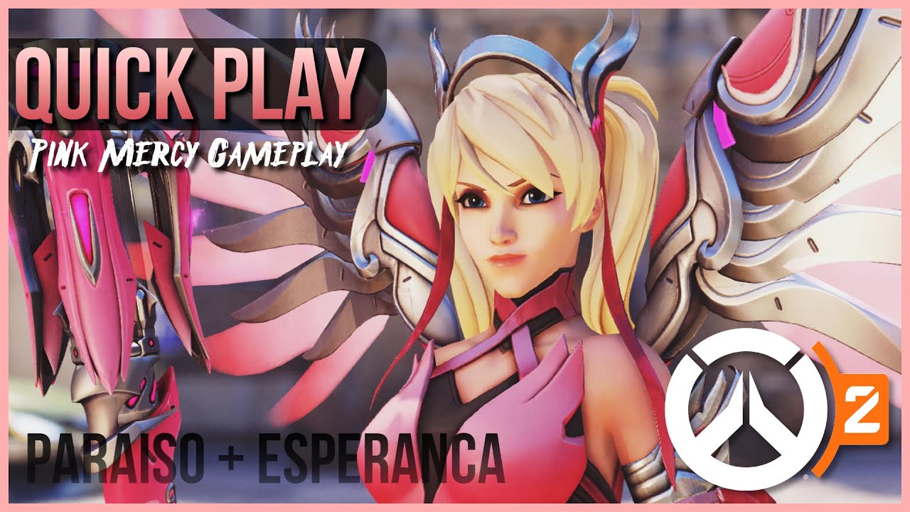 Overwatch 2 - Pink Mercy on NEW Maps - YouTube