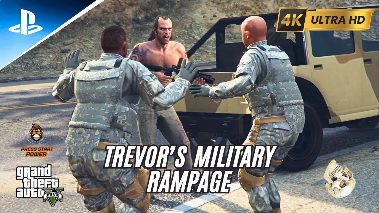 🔥Trevor’s Military Rampage: 35 Soldiers & Tanks Annihilated in Epic ...