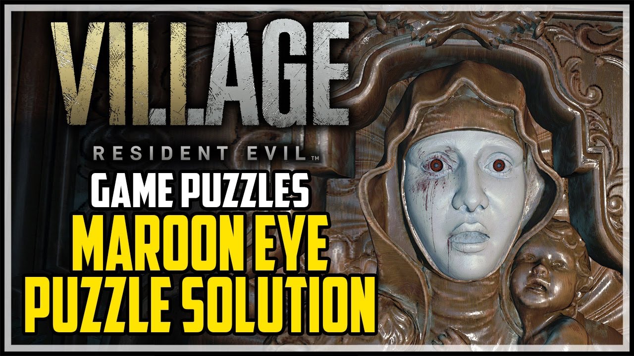 How To Use Maroon Eye Resident Evil Village Puzzle - YouTube