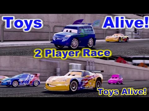 Cars 2: The video game - 2 player splitscreen Race on Terminal Sprint ...