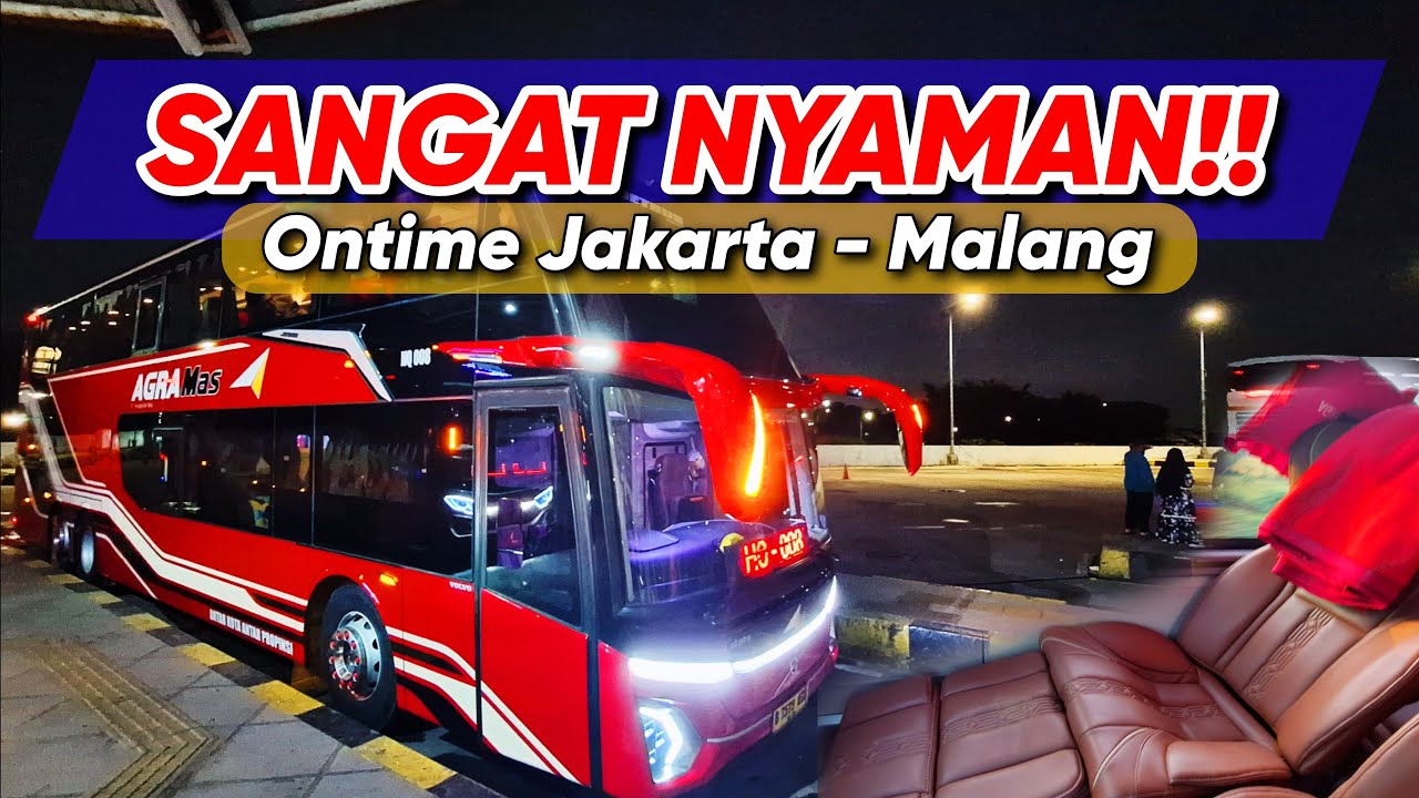 JAM NYA PAS‼️ NAIK BUS AGRA MAS DOUBLE DECKER EXECUTIVE PLUS JAKARTA ...