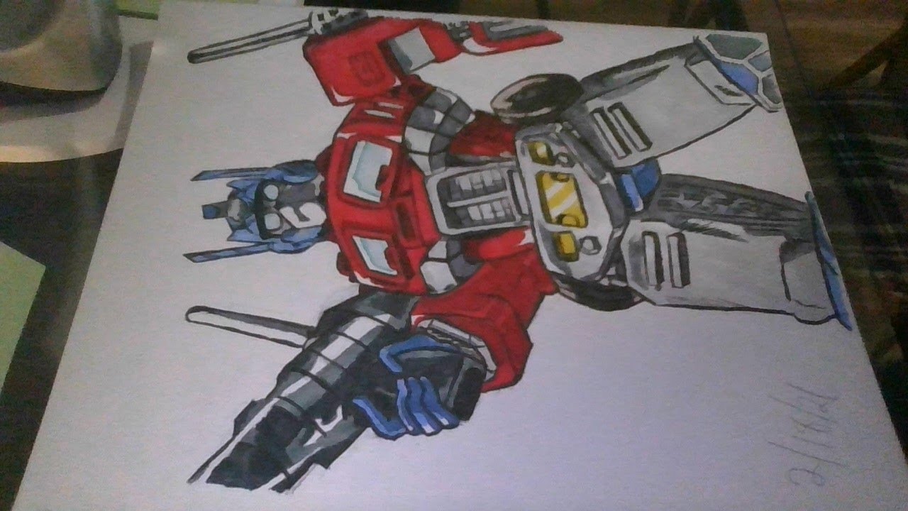 How To Draw Transformers Optimus Prime - YouTube
