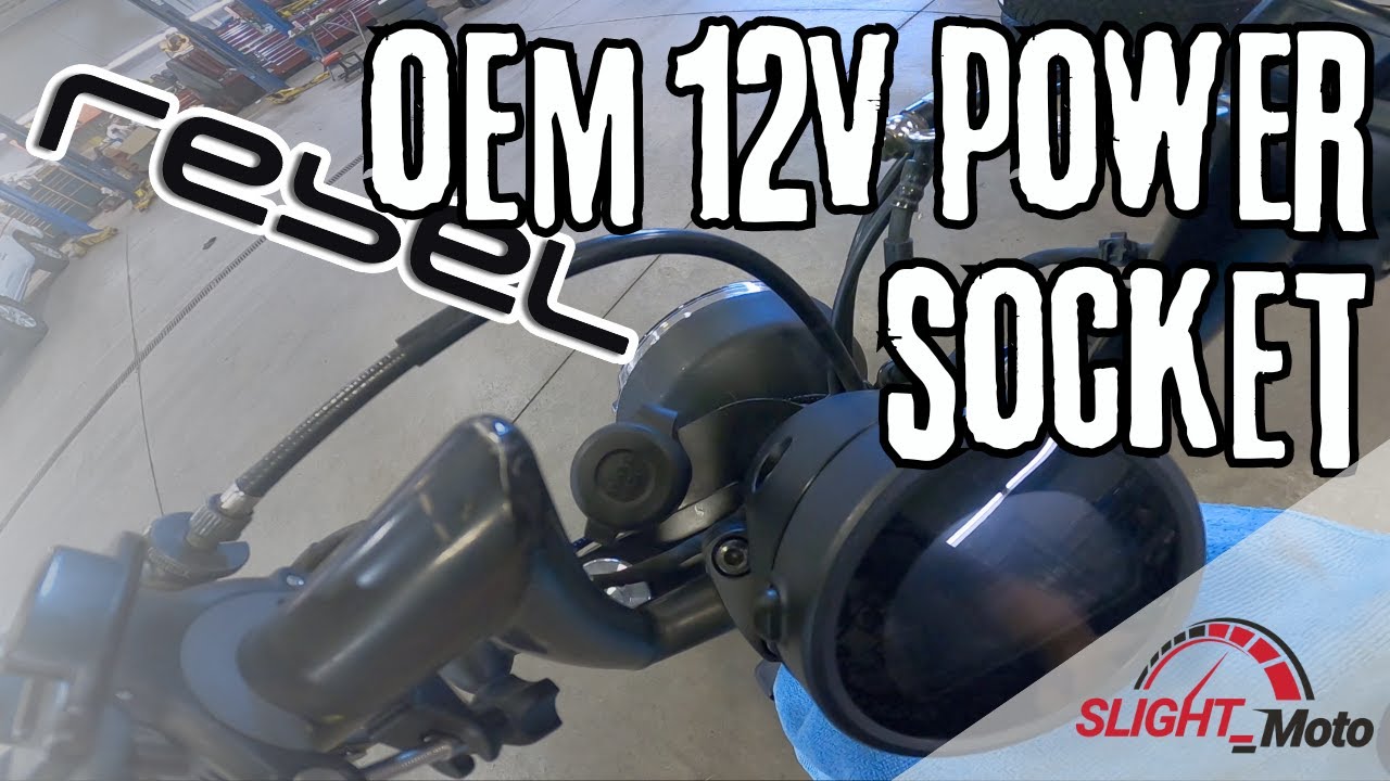 12V Power socket on the Rebel - OEM HONDA (CMX500) 2020 or newer - YouTube