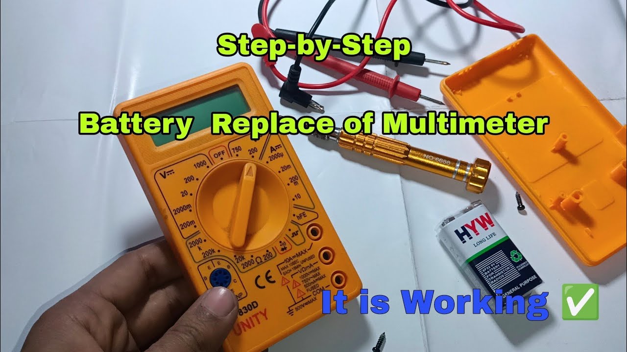 Replace Your Multimeter Battery in 5 Minutes or Less and Avoid Costly ...