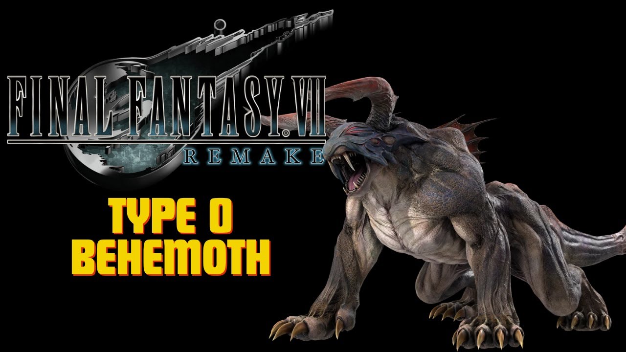 Final Fantasy VII Remake Bossfight Type 0 Behemoth - YouTube