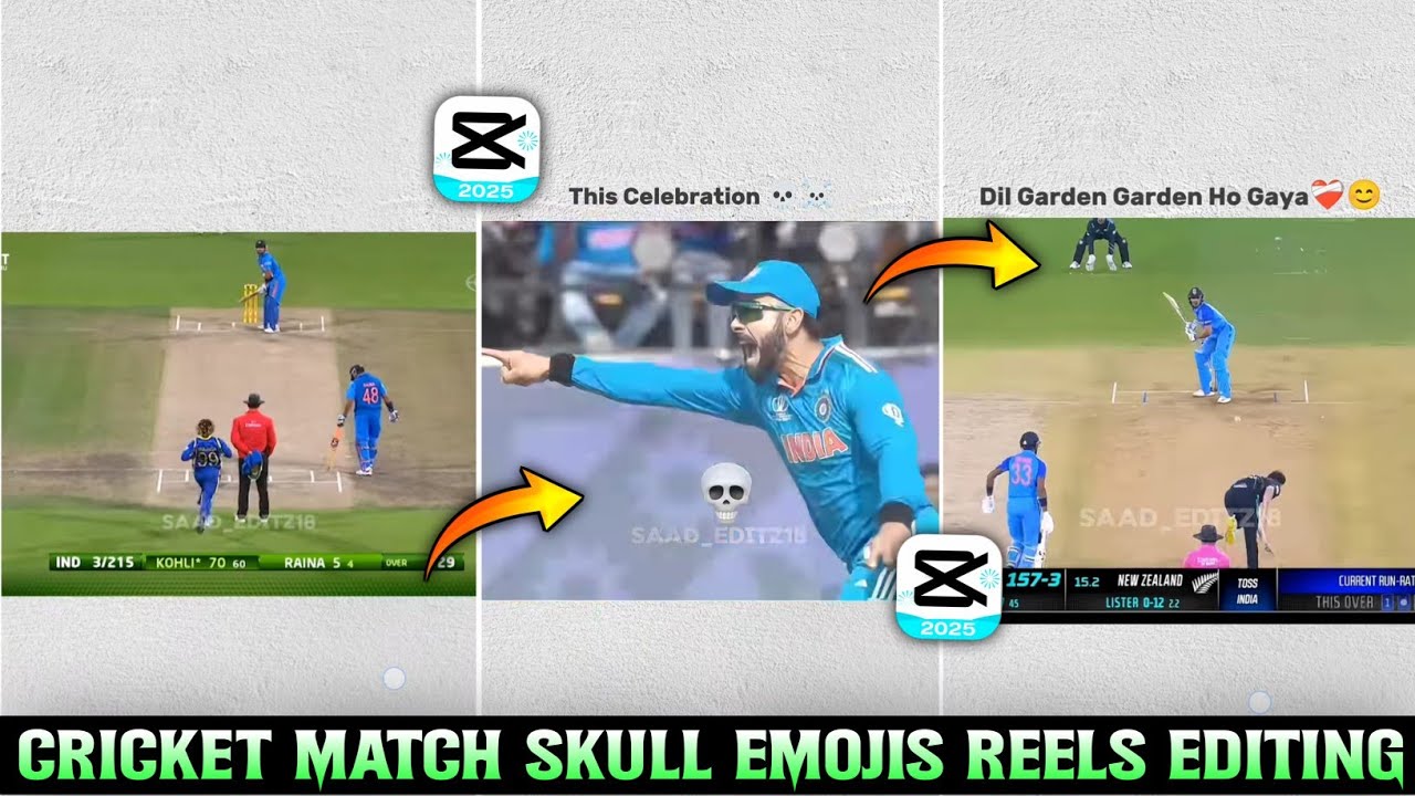 Cricket Match Reels Editing Kaise Kare || IPL Match Trending Video ...