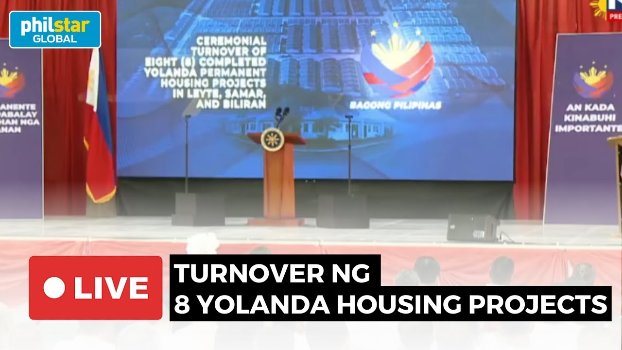 LIVE: President Bongbong Marcos sa turnover ng 8 Yolanda housing ...