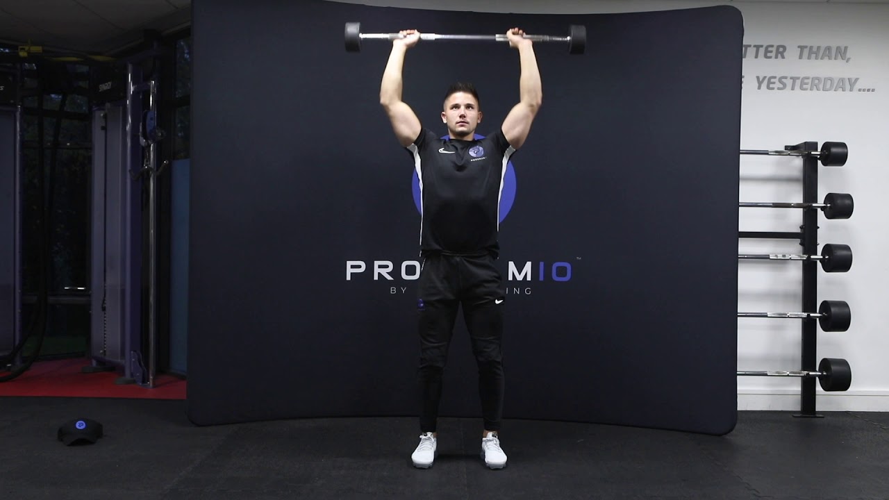 PROGRAM 10 BARBELL SHOULDER PRESS - YouTube