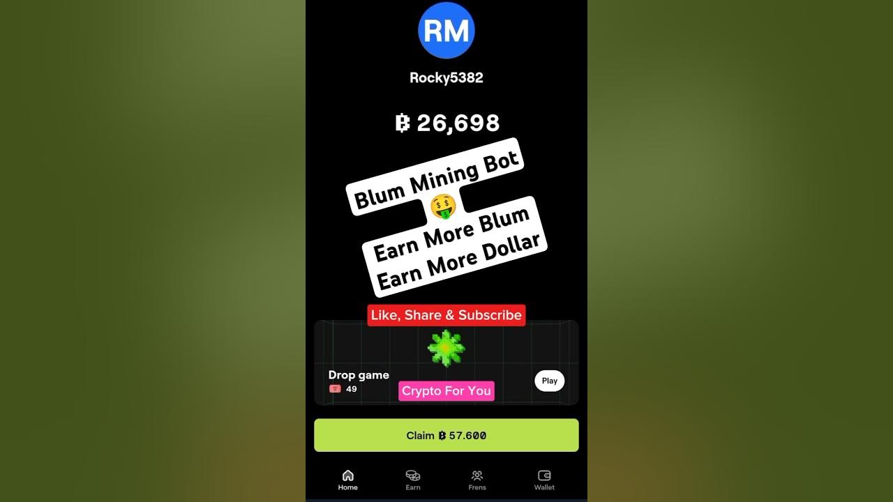 Blum Point Drop Game Tips & Tricks 💯 Make Money with Blum Unlimited point #blum #crypto # ...