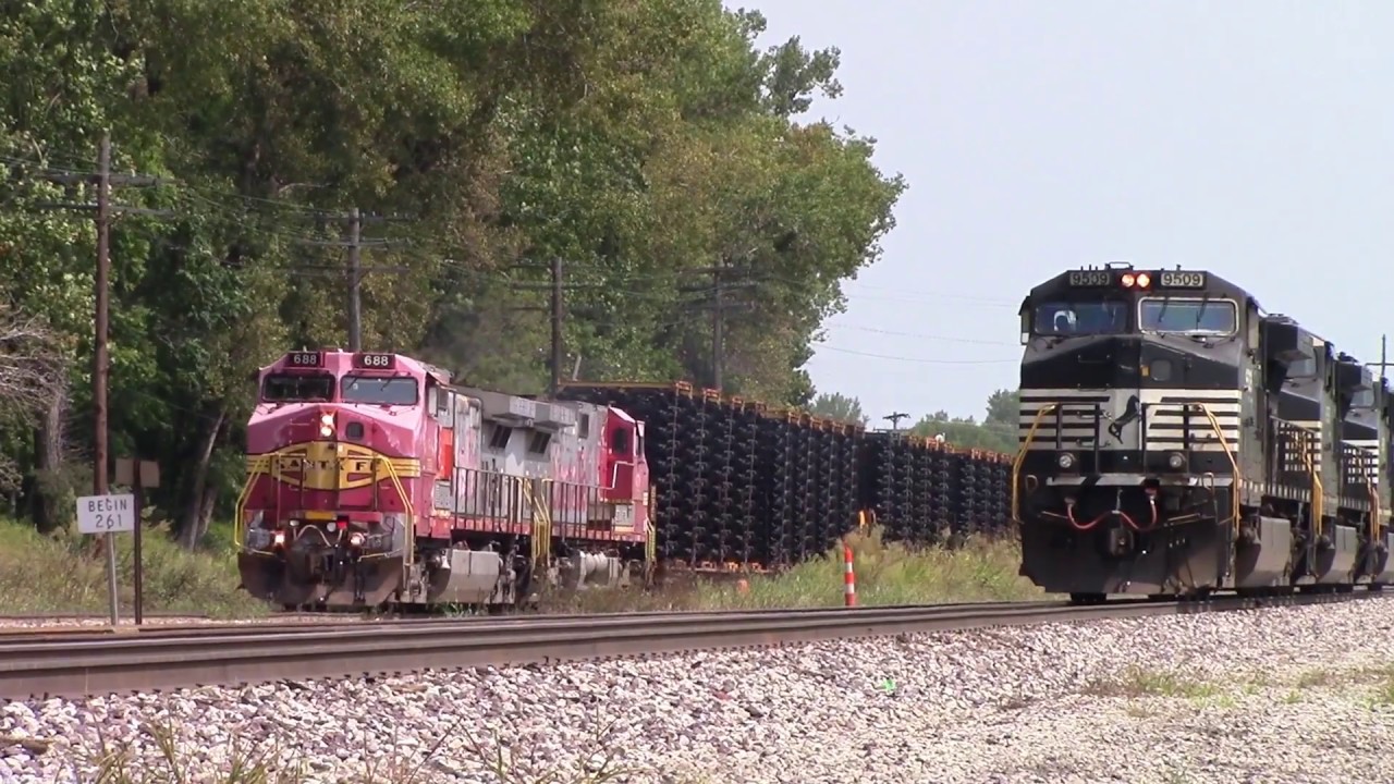 Video #500 - Train action in Birmingham, MO - YouTube