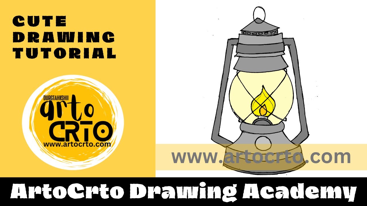 How to Draw Lantern I Easy- Cute Drawing I Step by Step Tutorial # ...