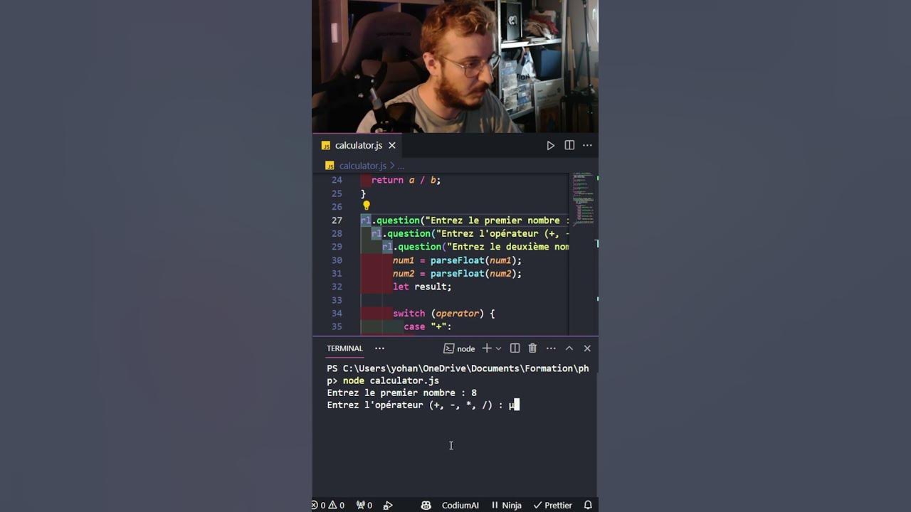 Faire Un Script Dans Le Terminal Avec Nodejs Fyp Learncoding Apprendresurtiktok Programming 