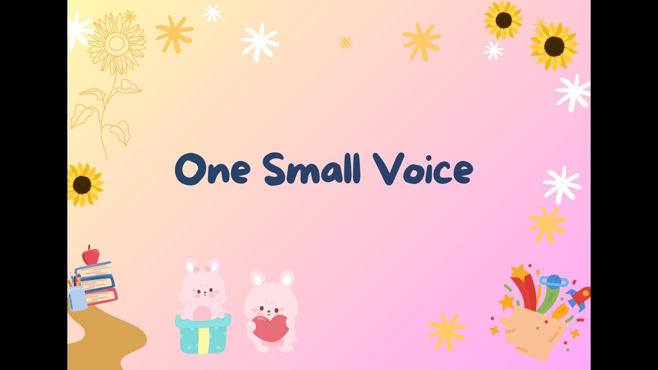 One Small Voice Karaoke - YouTube