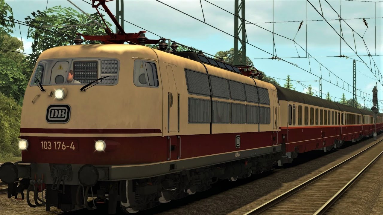 BR103 TEE Sonderzug Karlsruhe - Mannheim Führerstandsmitfahrt Train ...