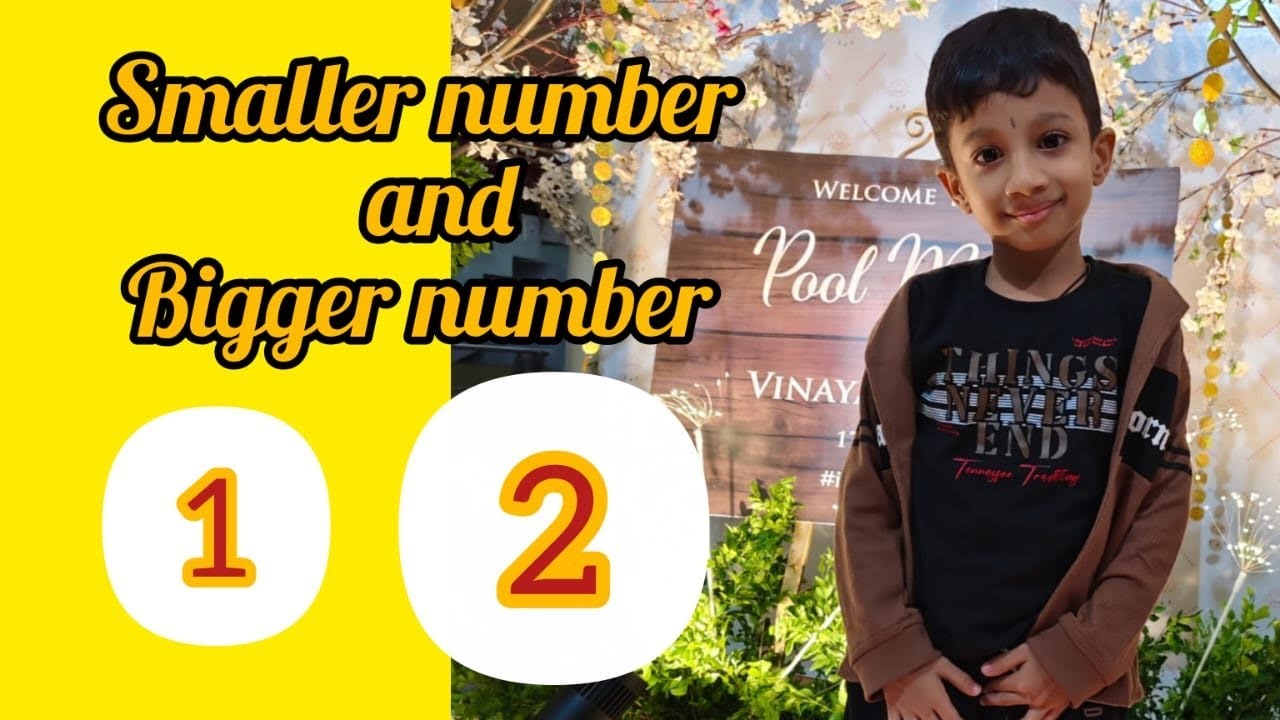 smaller and bigger numbers for ukg / comparing numbers #ukg #smaller # ...
