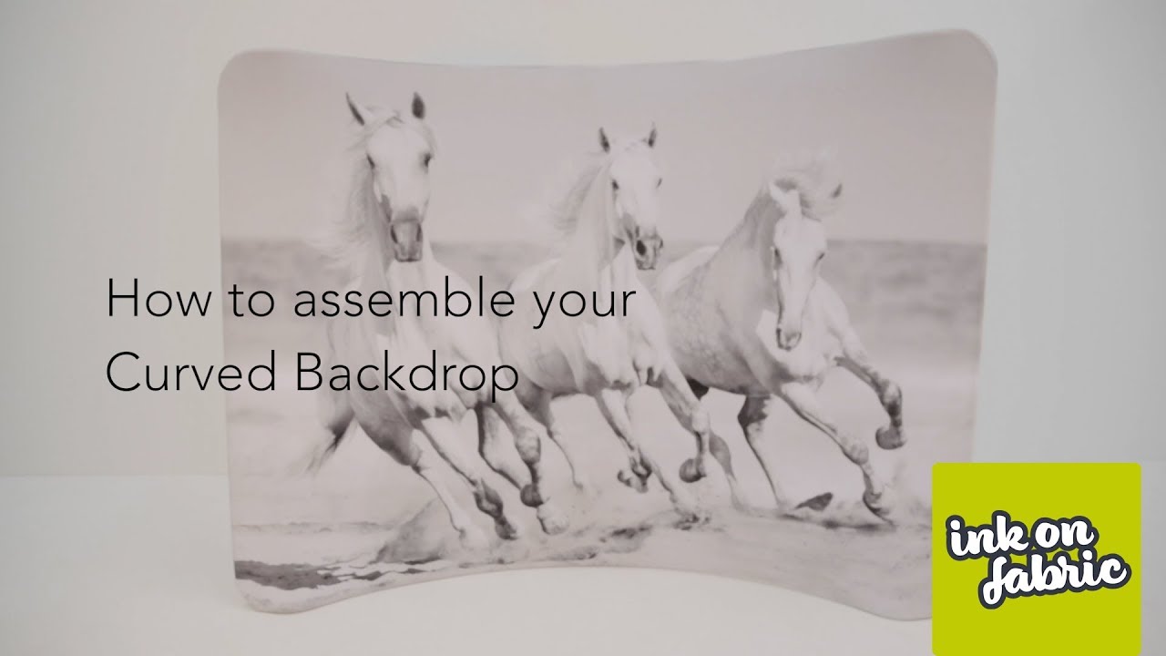 Ink On Fabric: Curved Backdrop Assembly Video - YouTube