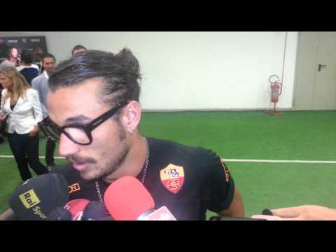 Daniel Osvaldo dopo Roma-Aris Salonicco 3-0 del 19/08/2012