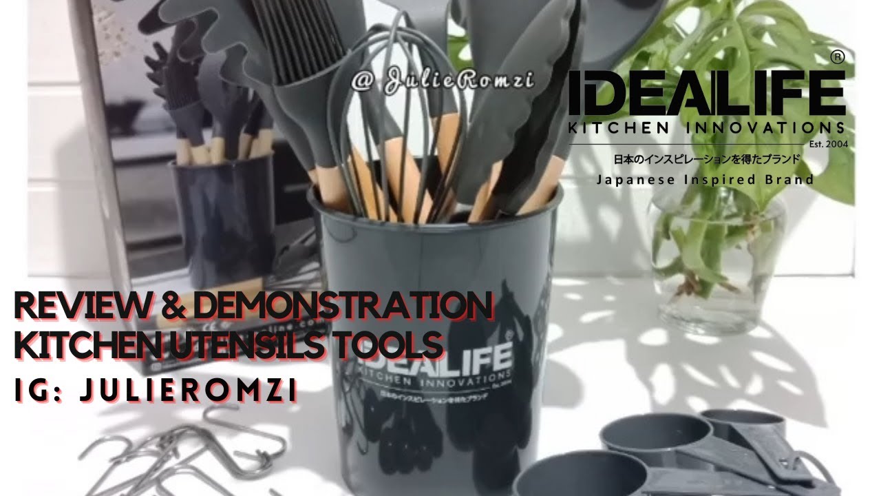 REVIEW & DEMONSTRATION (IDEALIFE Kitchen Utensils Tools) IL-172a - YouTube