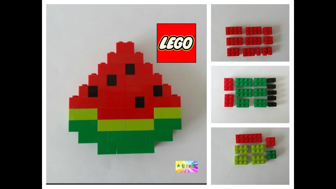 Lego video tutorial # How to build a watermelon (สอนต่อเลโก้แตงโม รีวิว ...